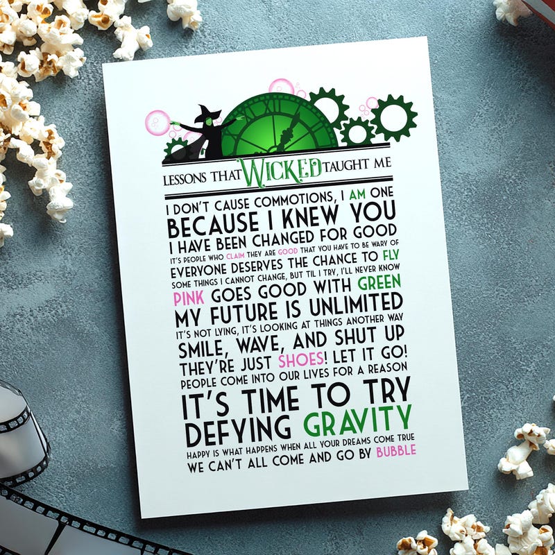 Wicked Framed Quotes - Etsy
