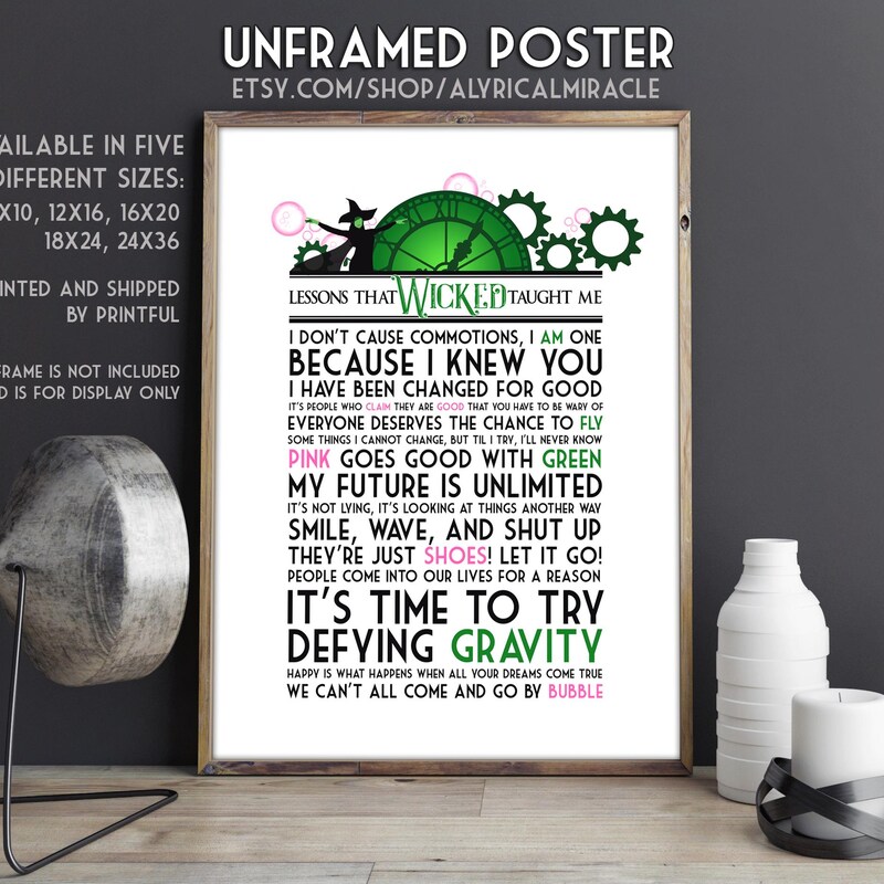 Wicked Quote - Etsy