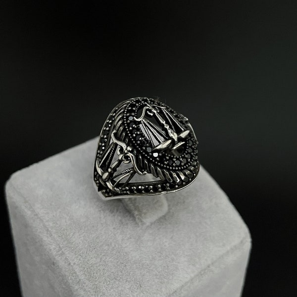 Scale of Justice Ring - Etsy