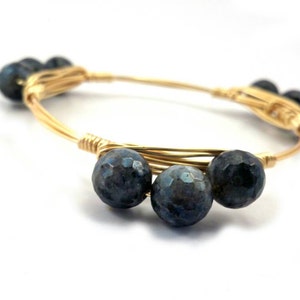 Abalone Shell Bangle, Turquoise Bangle, Labradorite Bangle Set of 3 ...