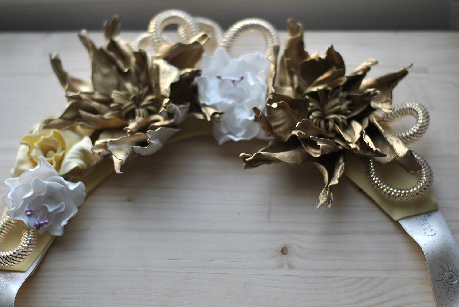 Gold Flowers Crown Golden Fashion Wedding Hair Accessories - Etsy