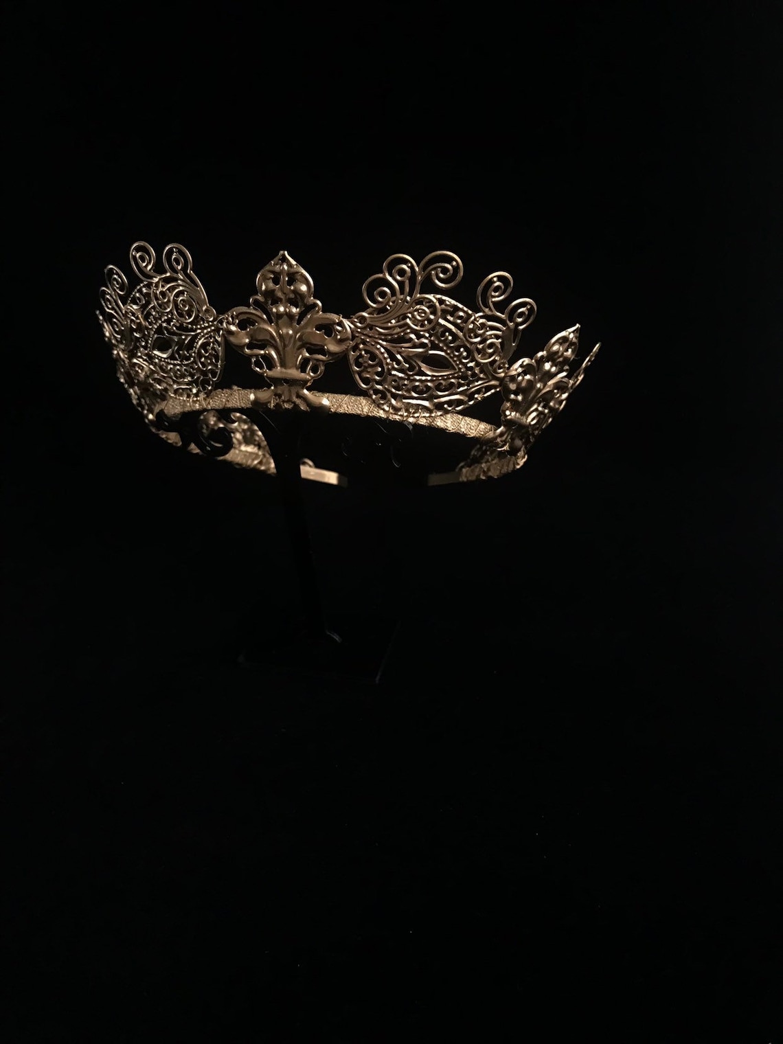 Wedding gold crown headband bridal jewelry tiara bride | Etsy