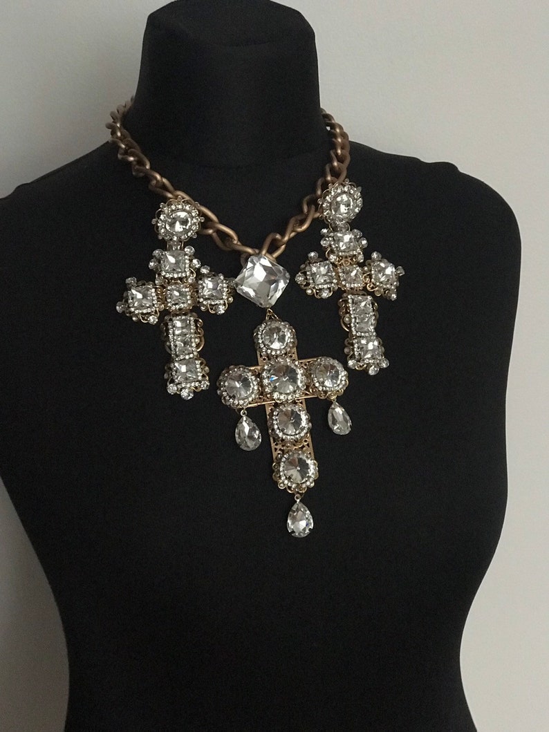 Baroque Cross Earrings Pendant Dolce Style Byzantine - Etsy