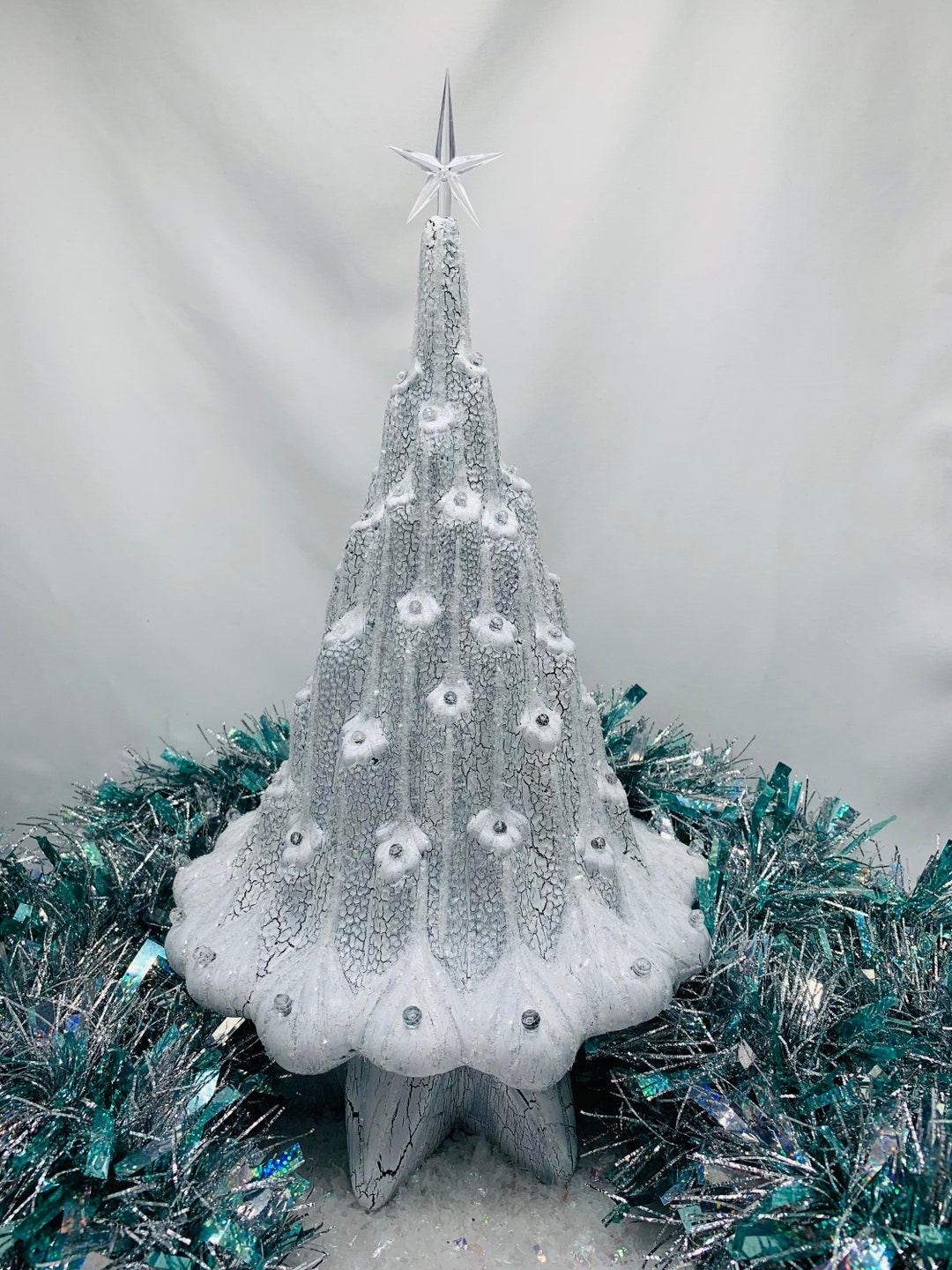 Ceramic Christmas Tree Small Retro Lava - Etsy