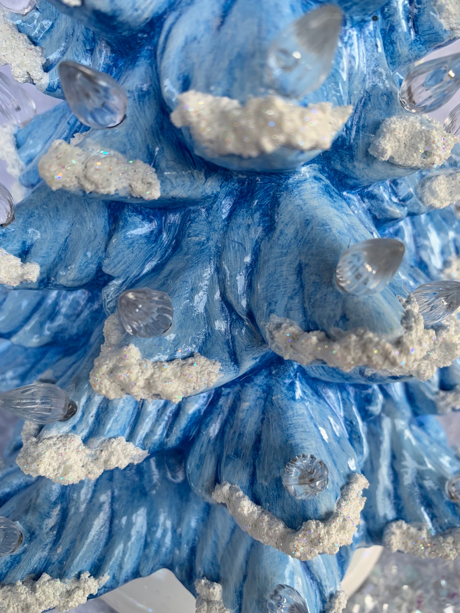 Ceramic Christmas Tree Small Blue - Etsy