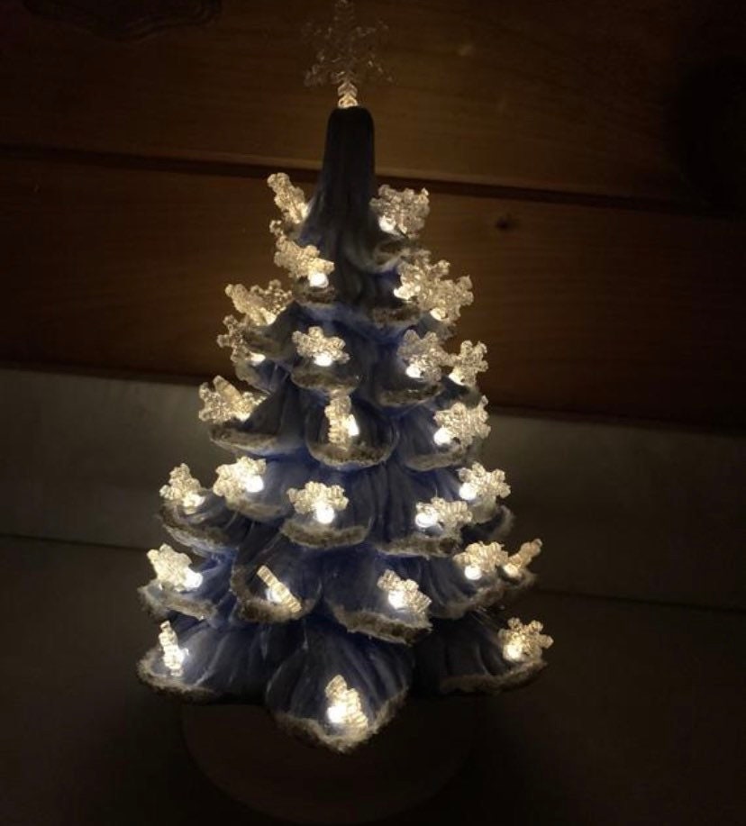 Ceramic Tree Lights Snowflakes - Etsy