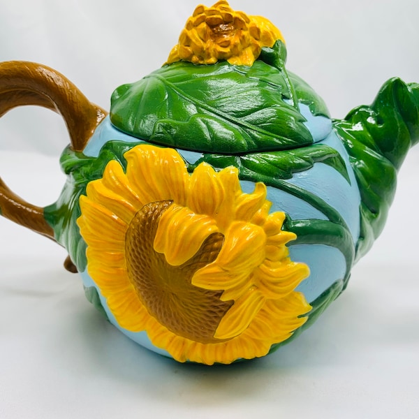 Sunflower Teapot - Etsy