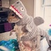 Crochet Pattern Shark Jaws Hoodie Costume for Squirrels, Guinea Pigs ...