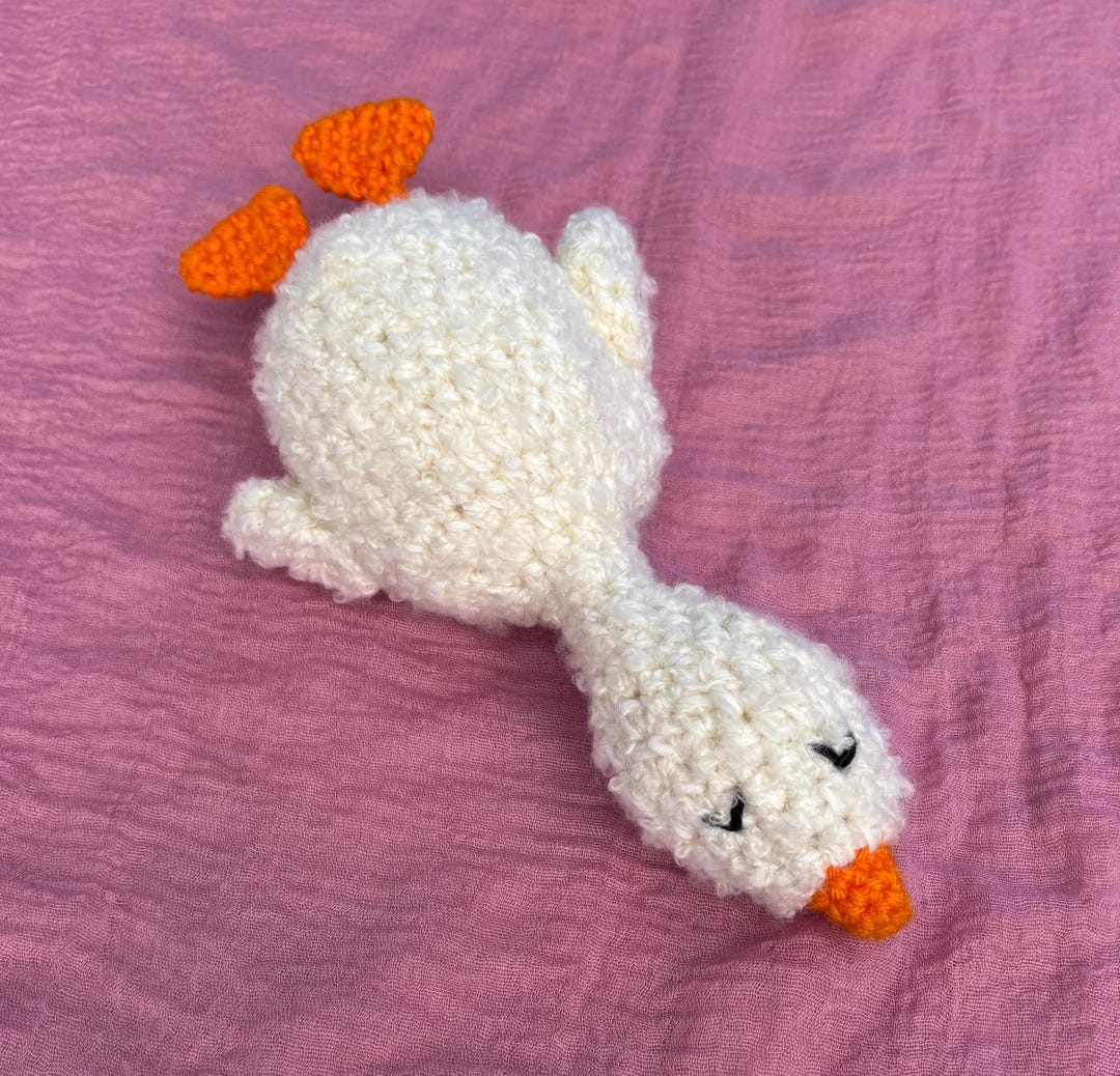 Crochet Pattern Silly Goose Amigurumi, Crochet Goose Stuff Animal ...
