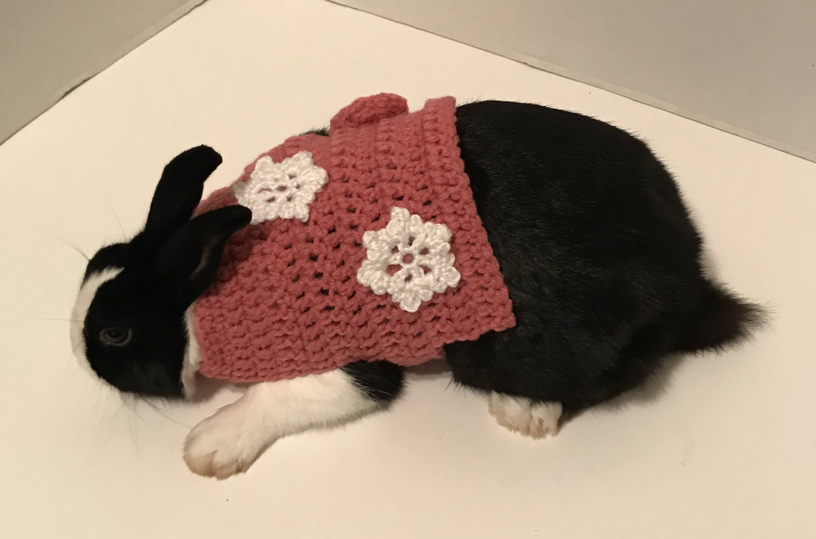 Rabbit Christmas Sweater Snowflake Sweater Rabbit Costume - Etsy