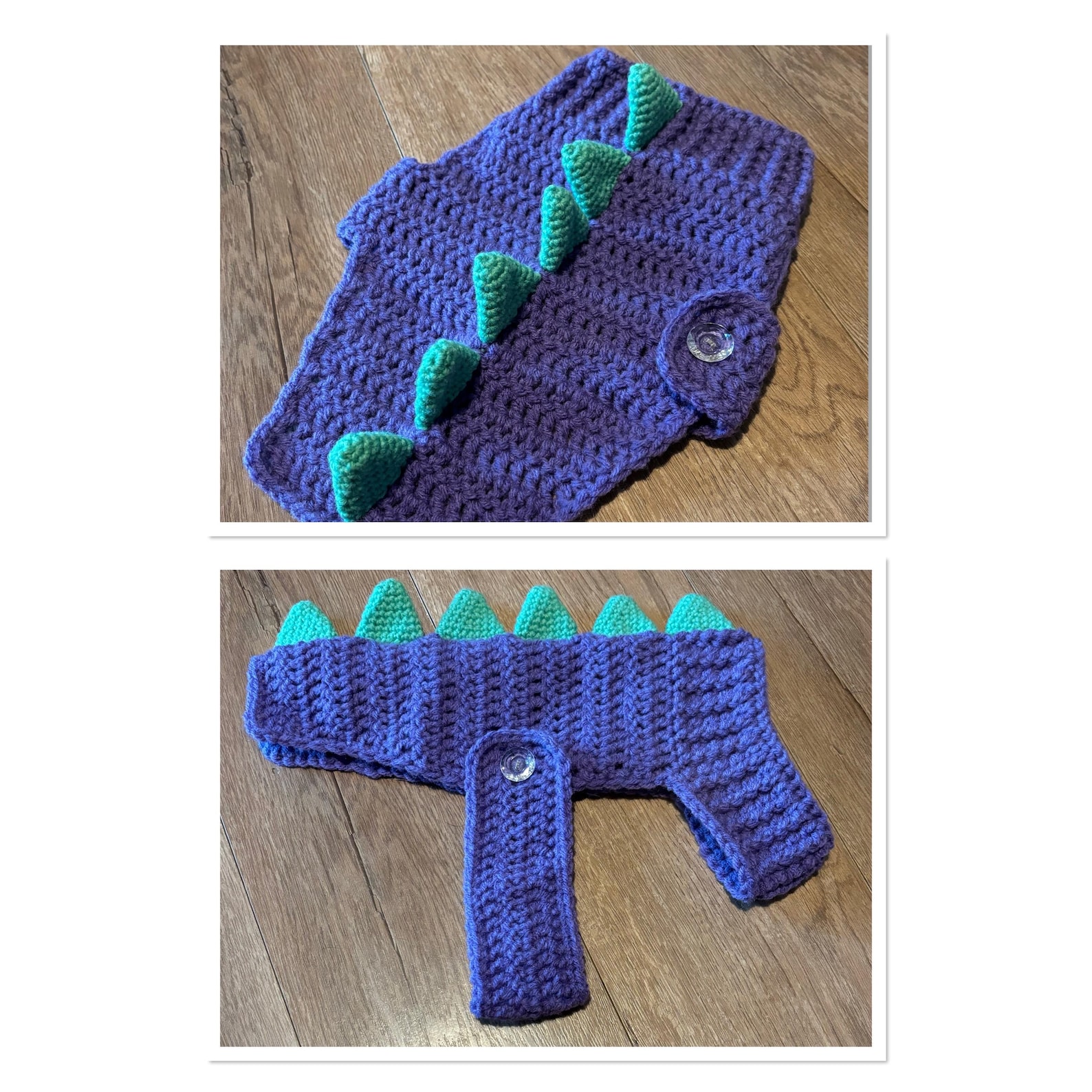 Cat Dinosaur Sweater Crochet Pattern, Dog Dinosaur Sweater, Small Pet ...