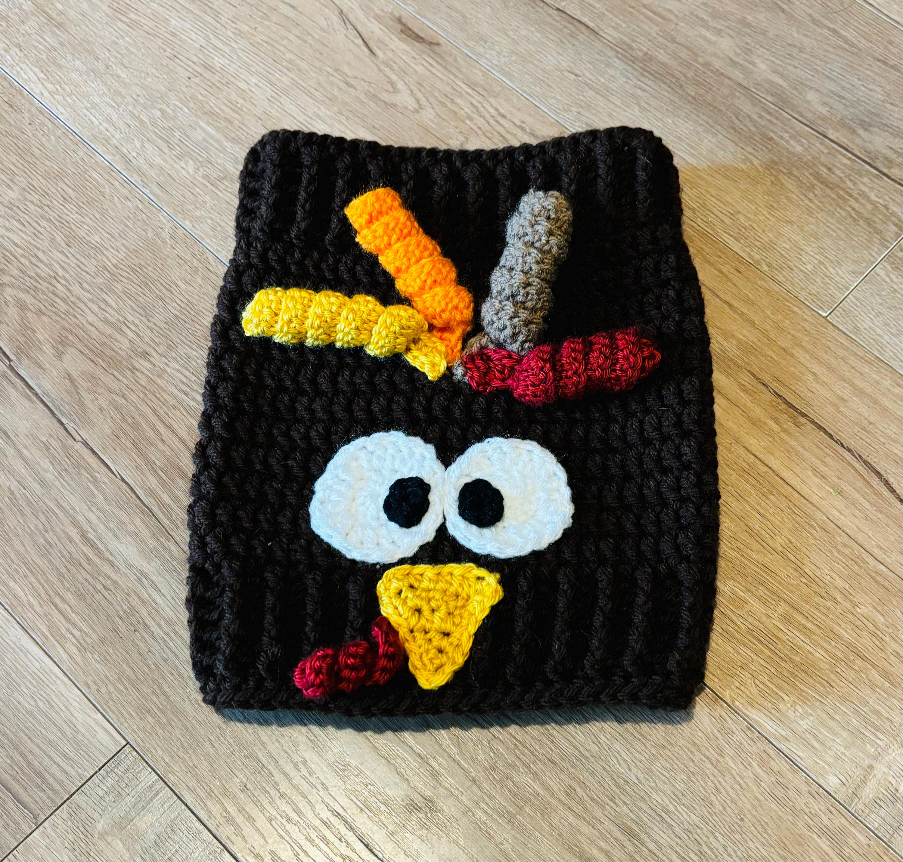 Crochet Pattern Dog Turkey Snood Cowl, Thanksgiving Dog Costume Pattern ...