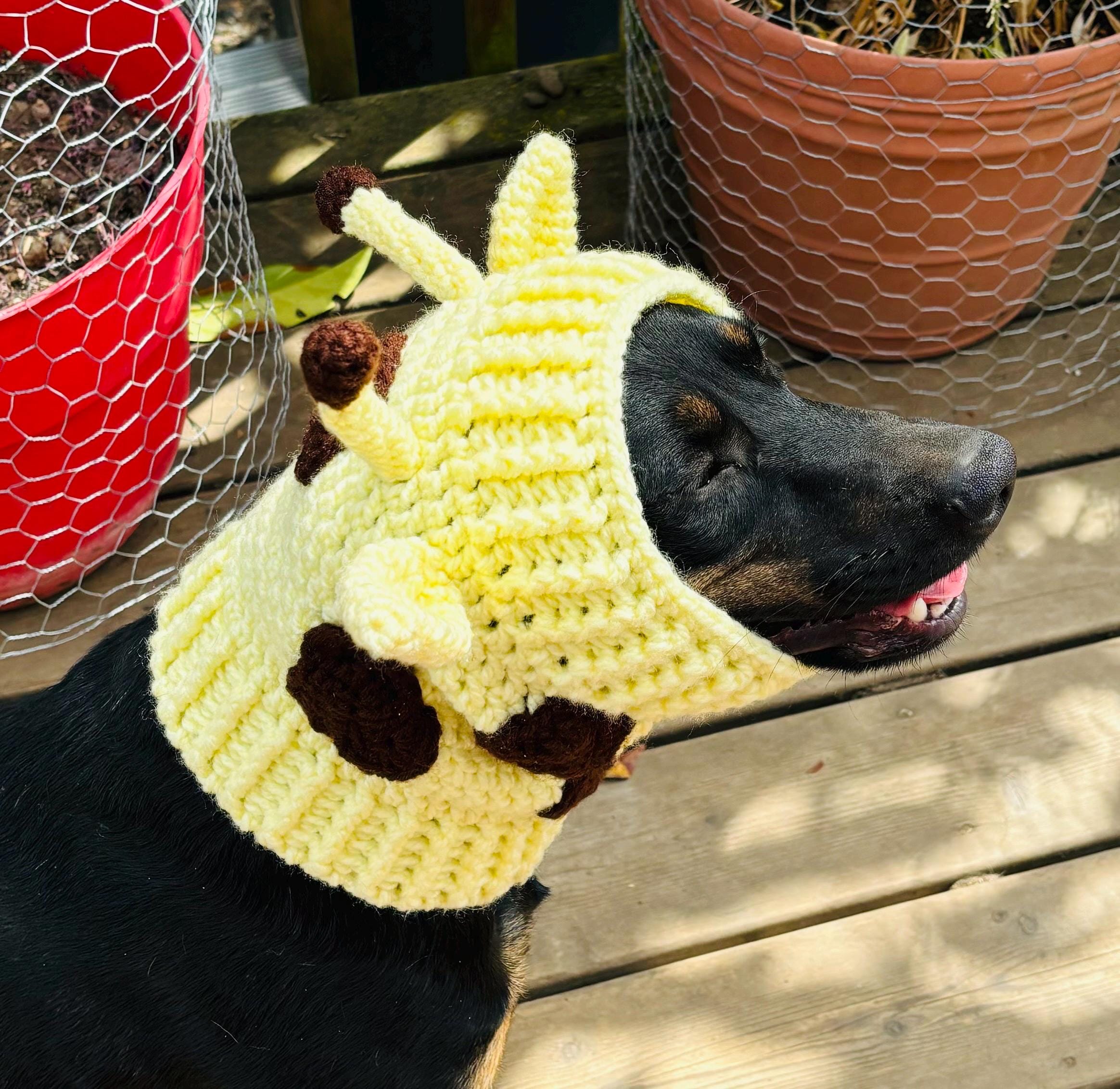 Crochet Pattern Giraffe Dog Snood Cowl - Etsy