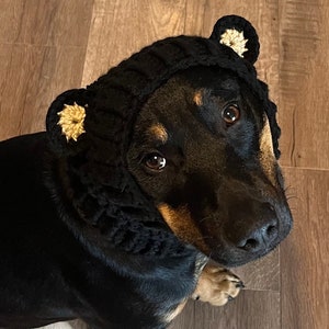 Crochet Pattern Dog Bear Snood Cowl - Etsy