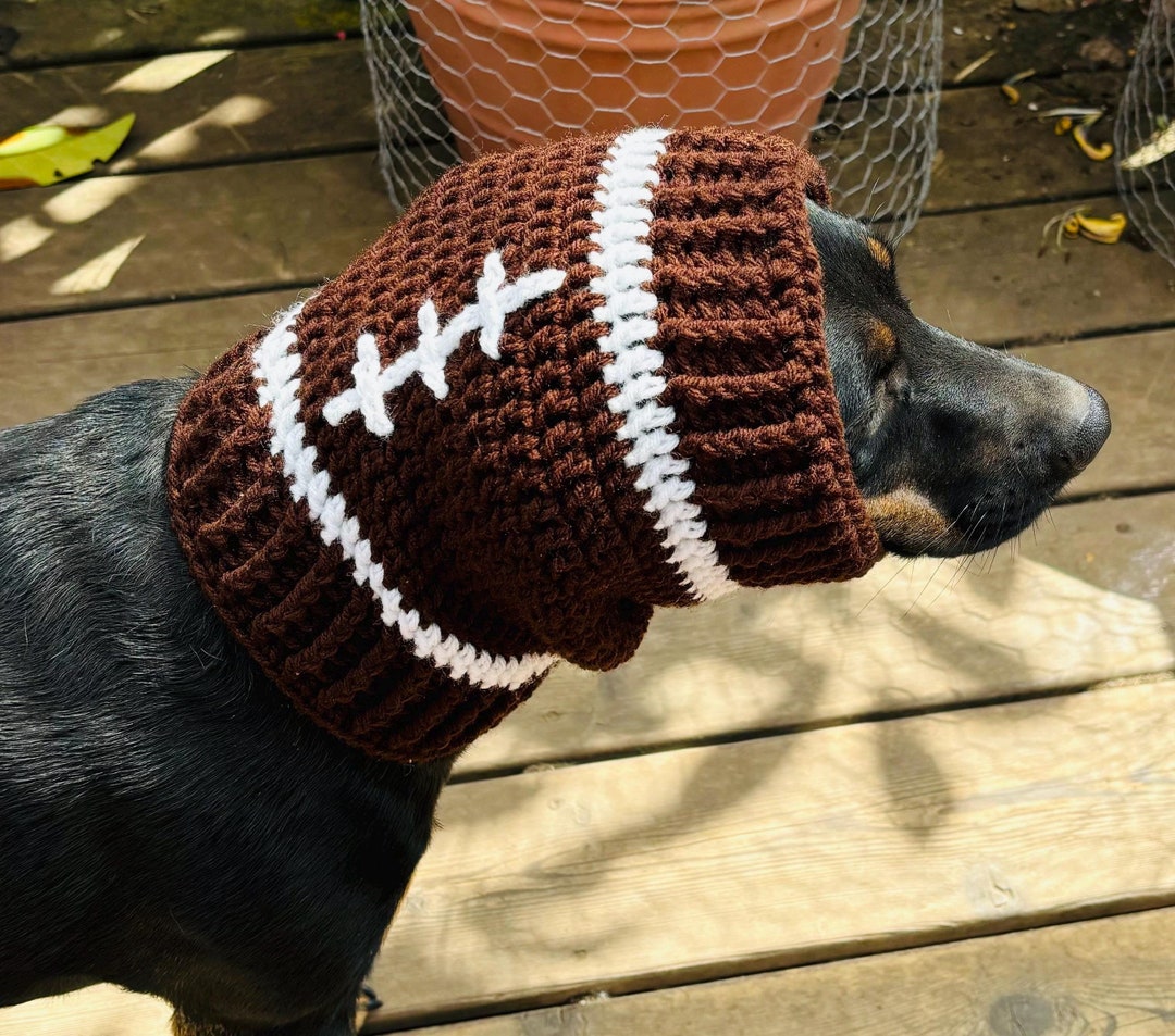 Crochet Pattern for Dog Football Snood Cowl, Pet Hat, Scarf for Dog - Etsy