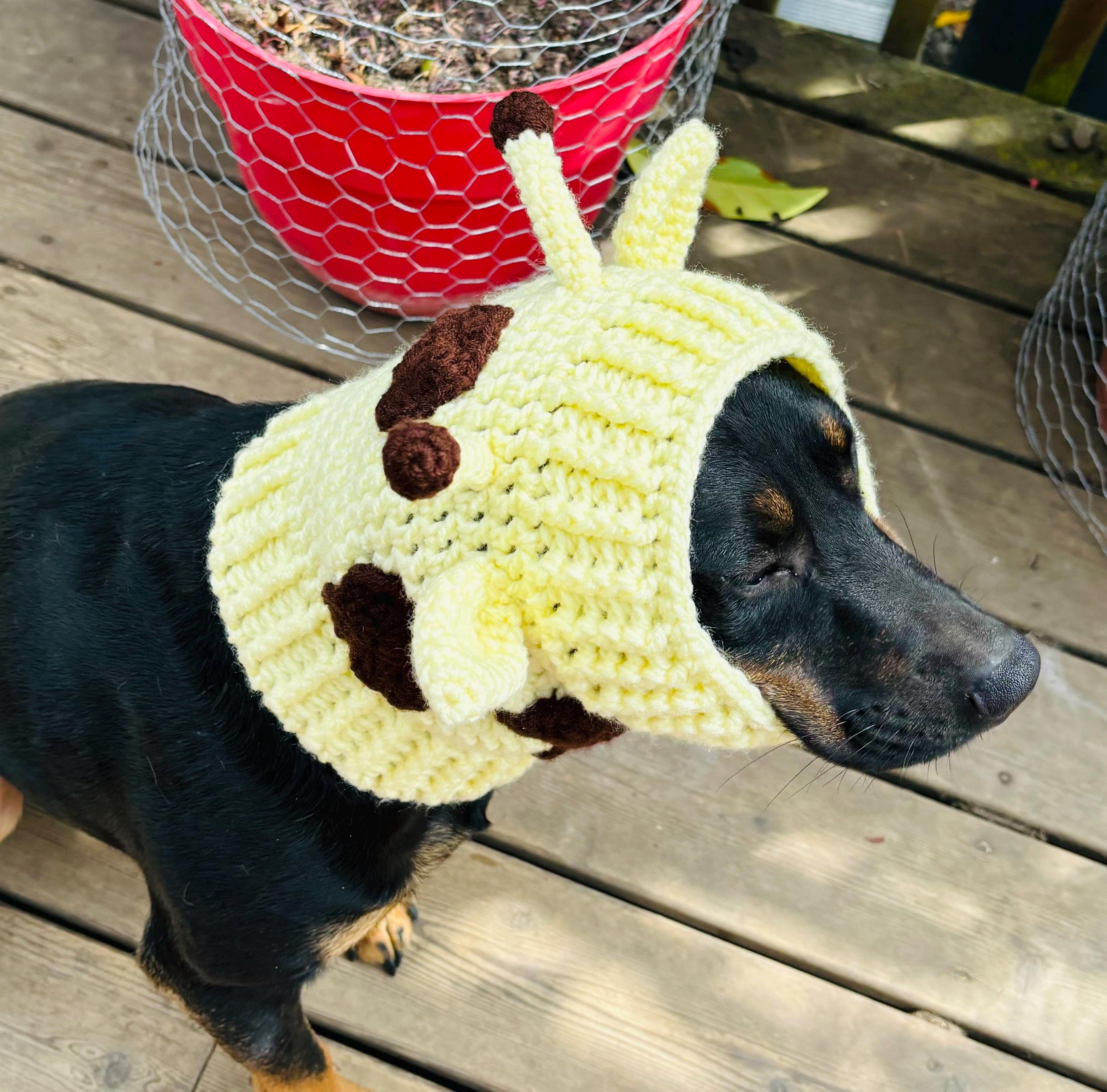 Crochet Pattern Giraffe Dog Snood Cowl - Etsy