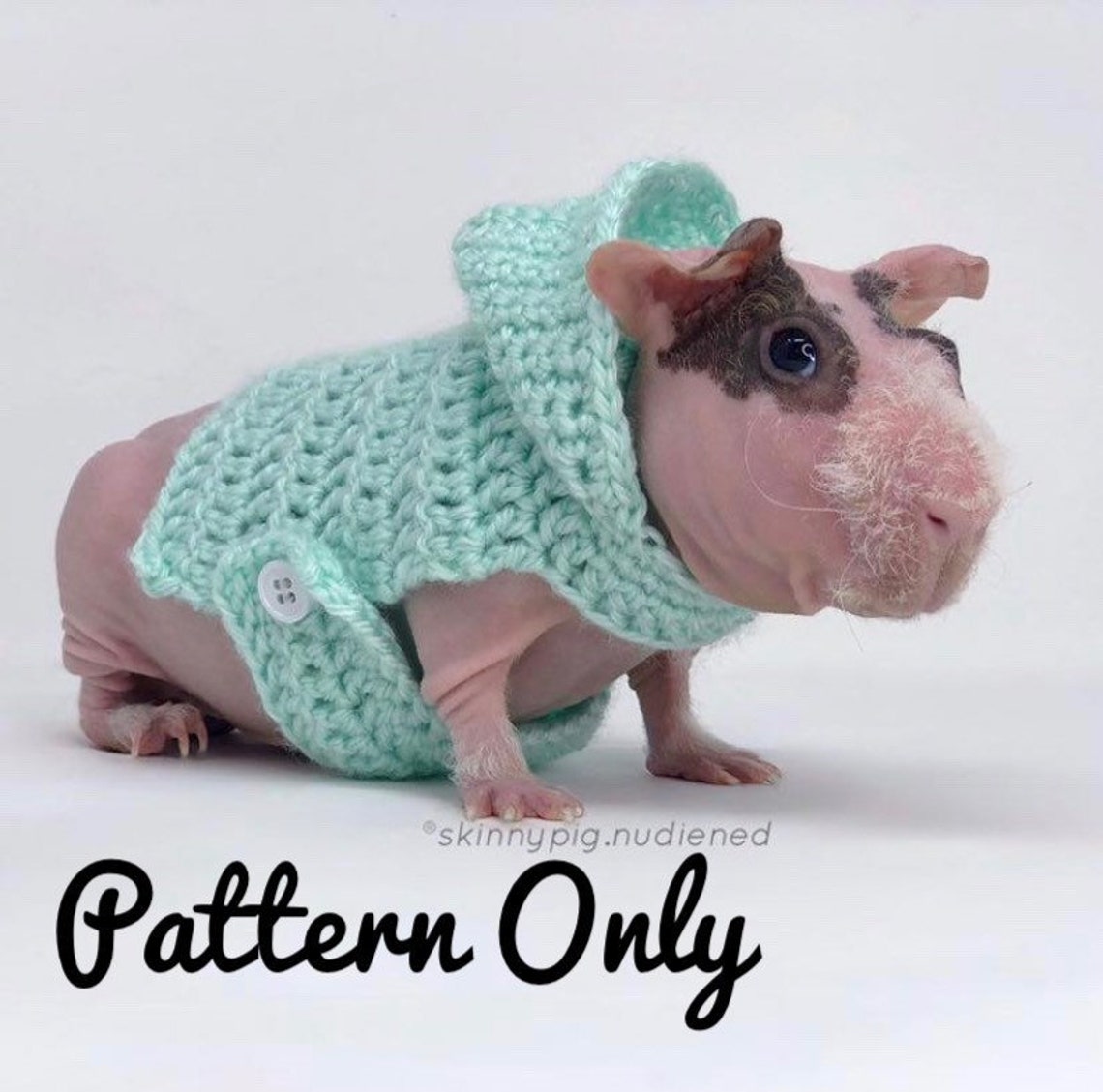 Crochet Pattern Guinea Pig Hoodie Guinea Pig Clothes Pattern | Etsy