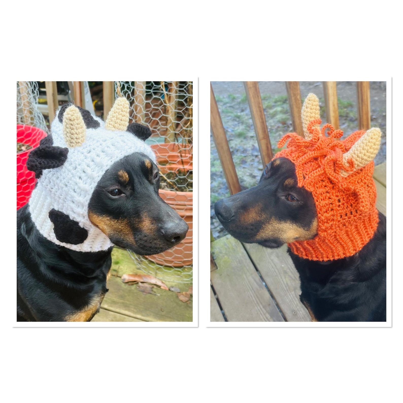 12 Crochet Pattern Dog Cowl Costumes Collection- 12 Crochet Patterns ...