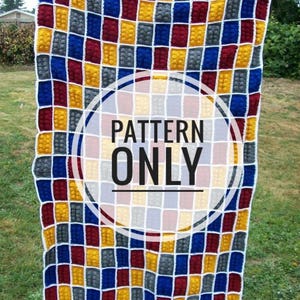 Building Blocks, Blanket Pattern, Crochet Pattern, Block Pattern, Brick ...