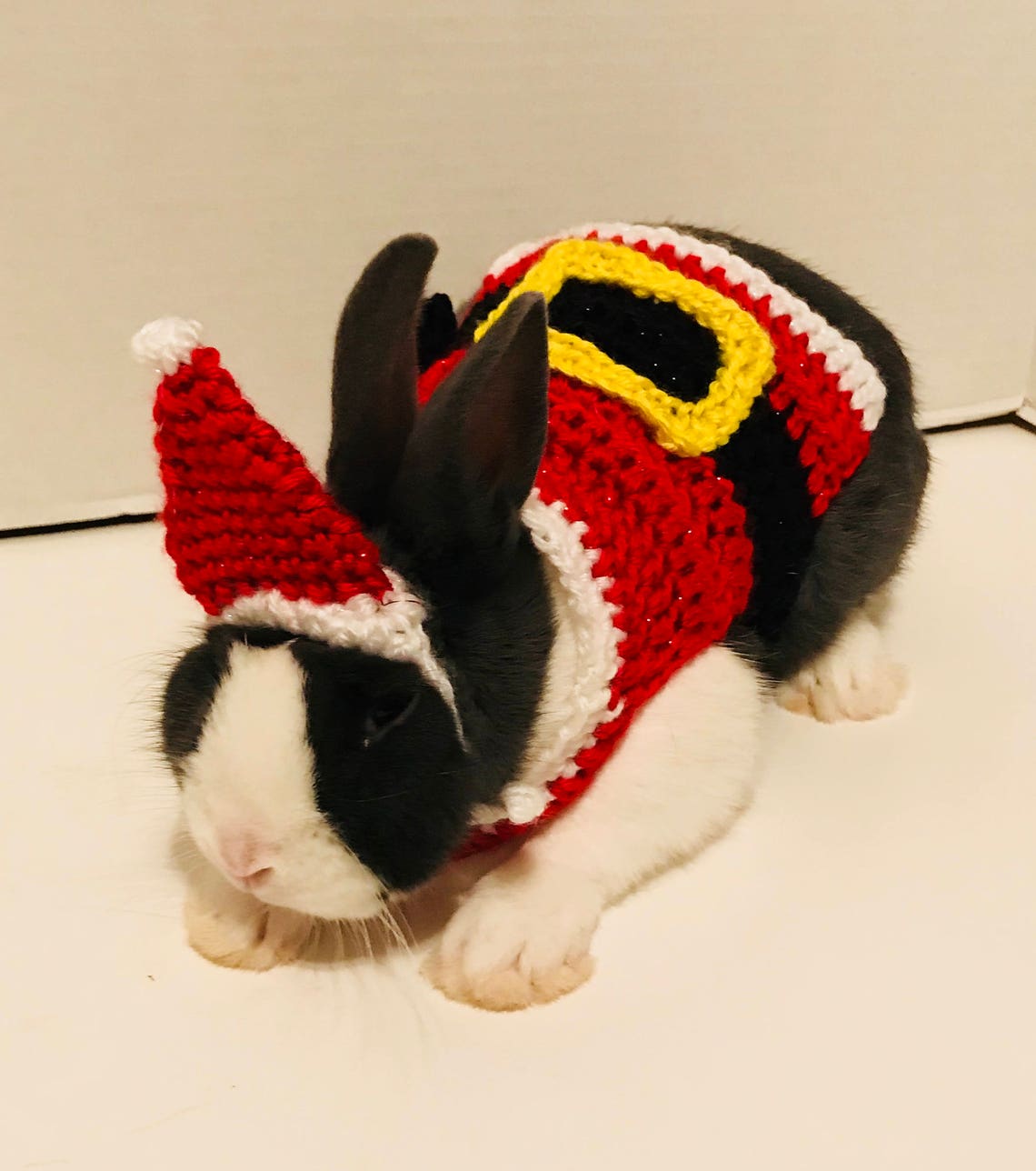 Crochet Pattern Rabbit Santa Clothes, and Antlers - Etsy