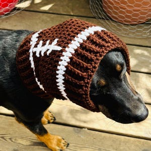 Crochet Pattern for Dog Football Snood Cowl, Pet Hat, Scarf for Dog - Etsy