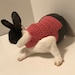 Crochet Pattern Rabbit Sweater, Rabbit Clothes Pattern - Etsy