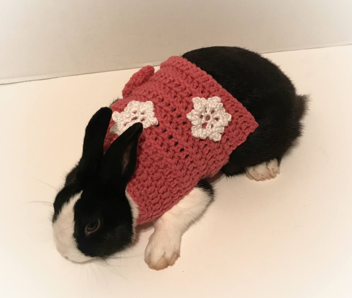 Rabbit Christmas Sweater Snowflake Sweater Rabbit Costume - Etsy