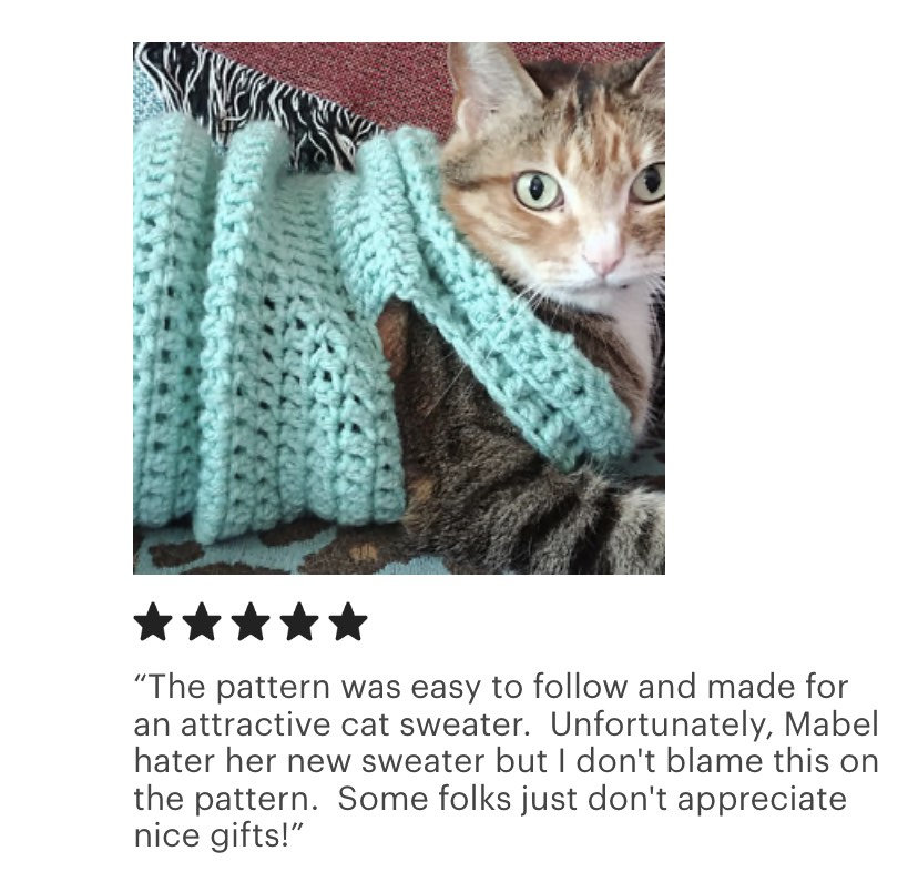 Cat Sweater Crochet Pattern Cat Clothes Pattern Crochet - Etsy