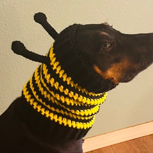 Crochet Pattern Dog Bumble Bee Snood Cowl - Etsy
