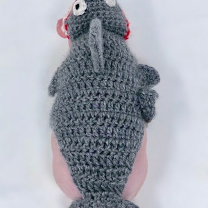 Crochet Pattern Shark Jaws Hoodie Costume for Squirrels, Guinea Pigs ...
