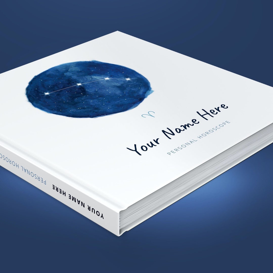 Astrology: Birth Chart Reading in Hardcover Book 100% Personalized Blue ...