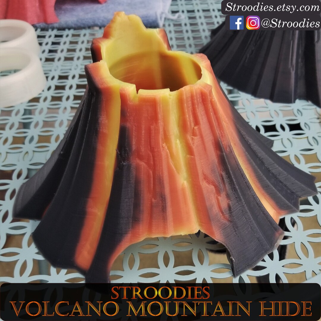 Stroodies Volcano Mountain Hide for Leopard Geckos - Etsy