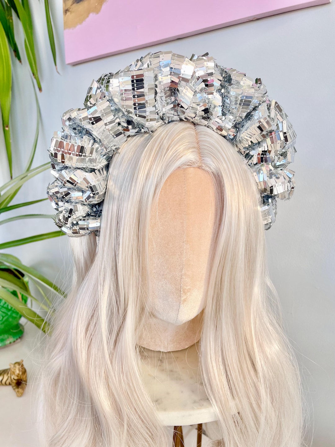 Silver Sparkle Sparkling Hair Band Headband Alice Band Head Piece Tiara ...