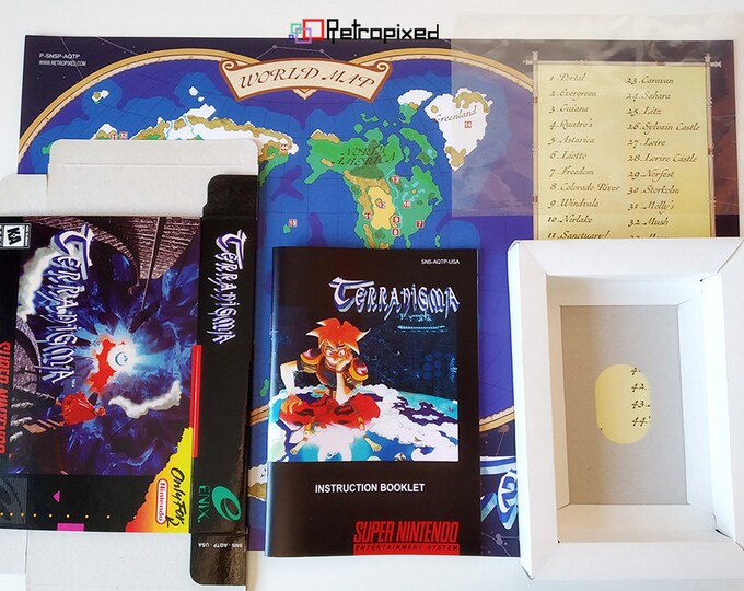 Terranigma Super Nintendo Complete Pack Box Manual - Etsy
