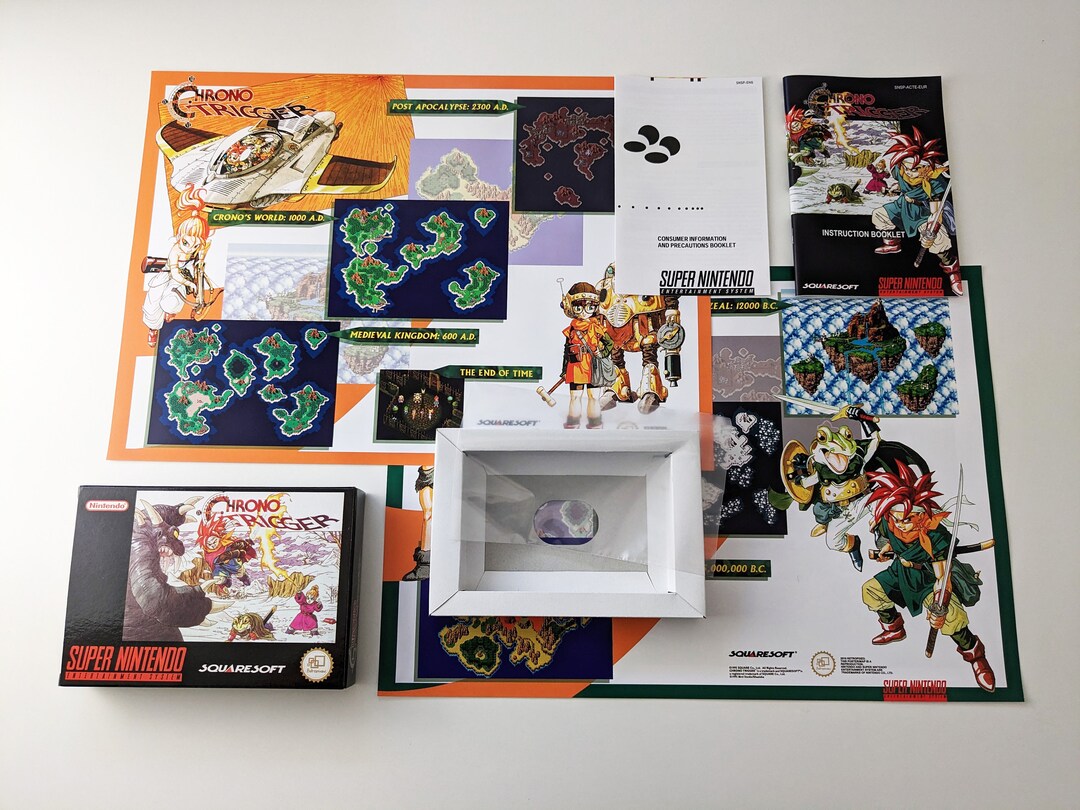 Chrono Trigger - Super Nintendo - Complete Pack Box, Manual, Poster ...