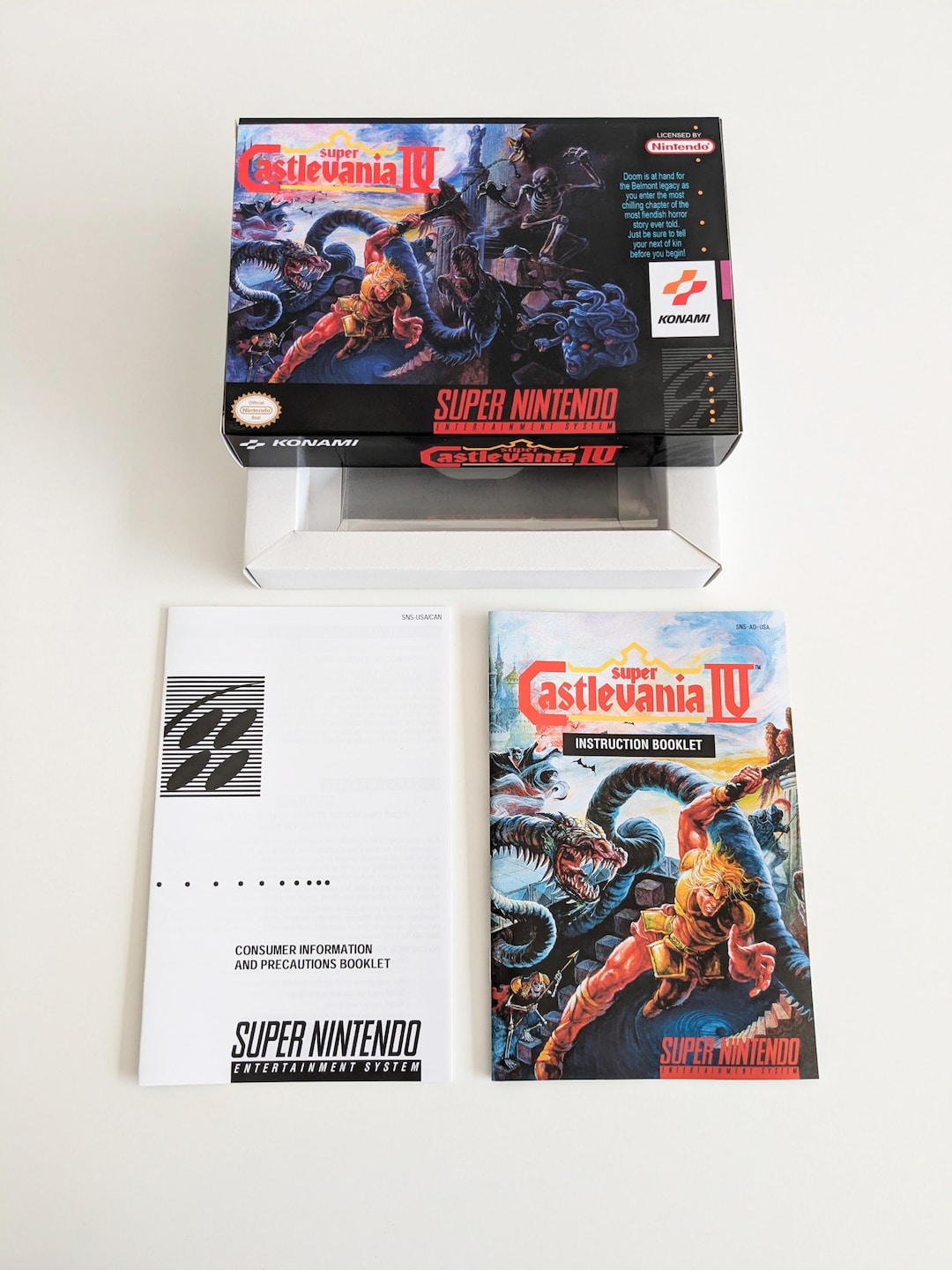 Super Castlevania IV - Super Nintendo - English USA - Complete Pack Box ...