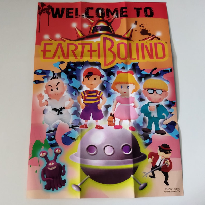 Earthbound - Super Nintendo - Posters/maps (FOLDED) - Etsy
