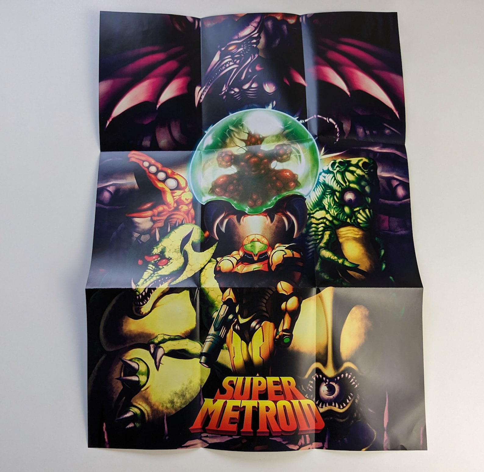 Super Metroid - Super Nintendo - Poster/map (FOLDED) - Etsy