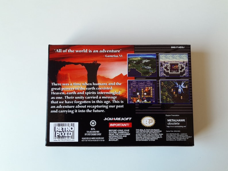 Treasure Hunter G Super Nintendo Complete Pack Box - Etsy