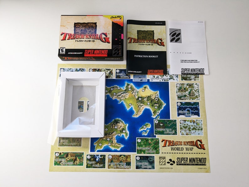Treasure Hunter G Super Nintendo Complete Pack Box - Etsy