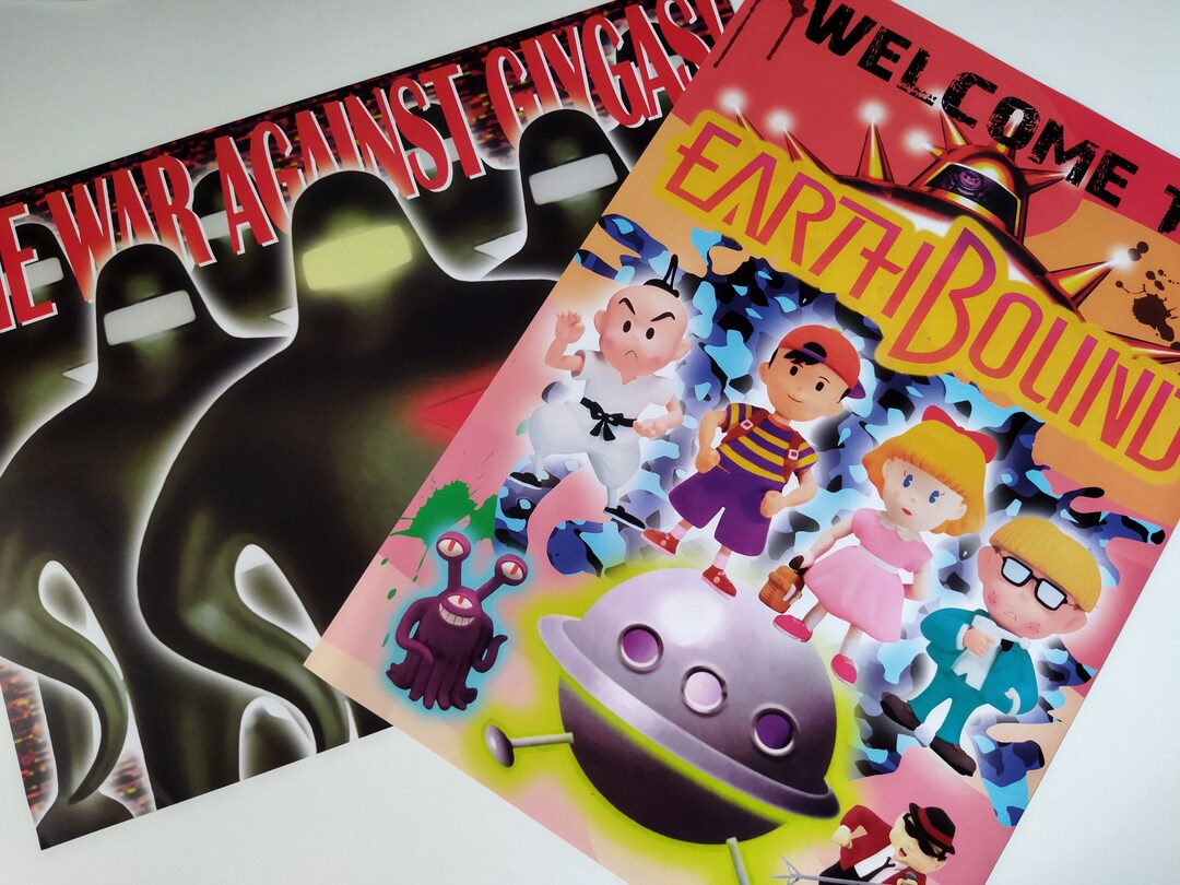 Earthbound - Super Nintendo - Posters/maps (FOLDED) - Etsy