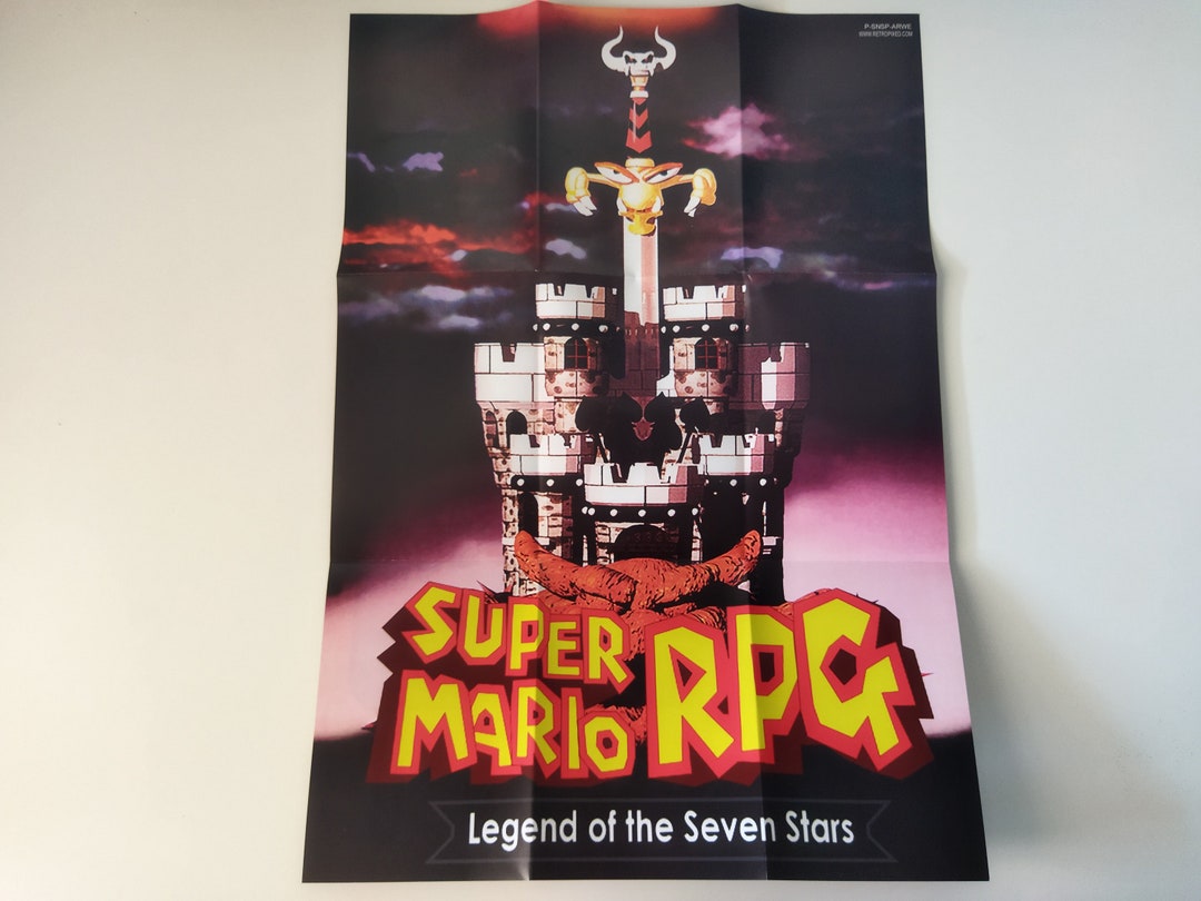 Super Mario RPG - Super Nintendo - Poster/map (FOLDED) - Etsy