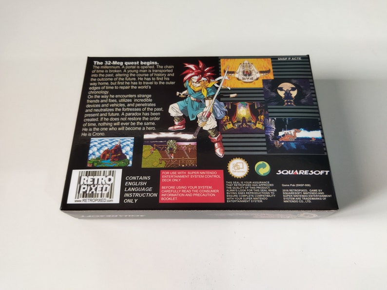 Chrono Trigger Super Nintendo Complete Pack Box Manual - Etsy