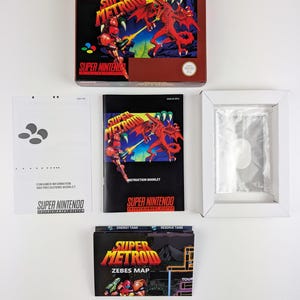 Super Metroid - Super Nintendo - PAL - Complete Pack Box, Manual ...