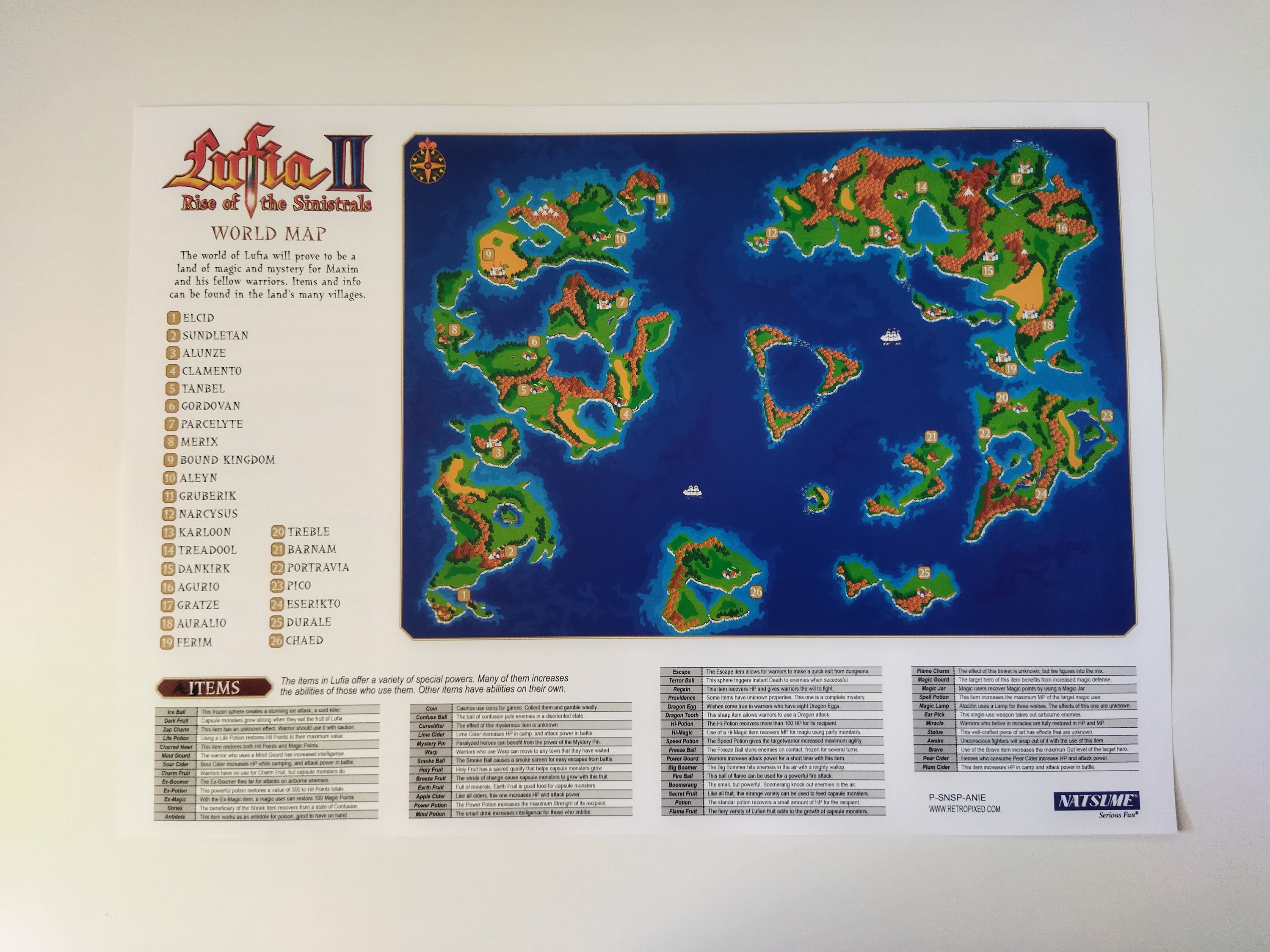 Lufia Dungeons Maps