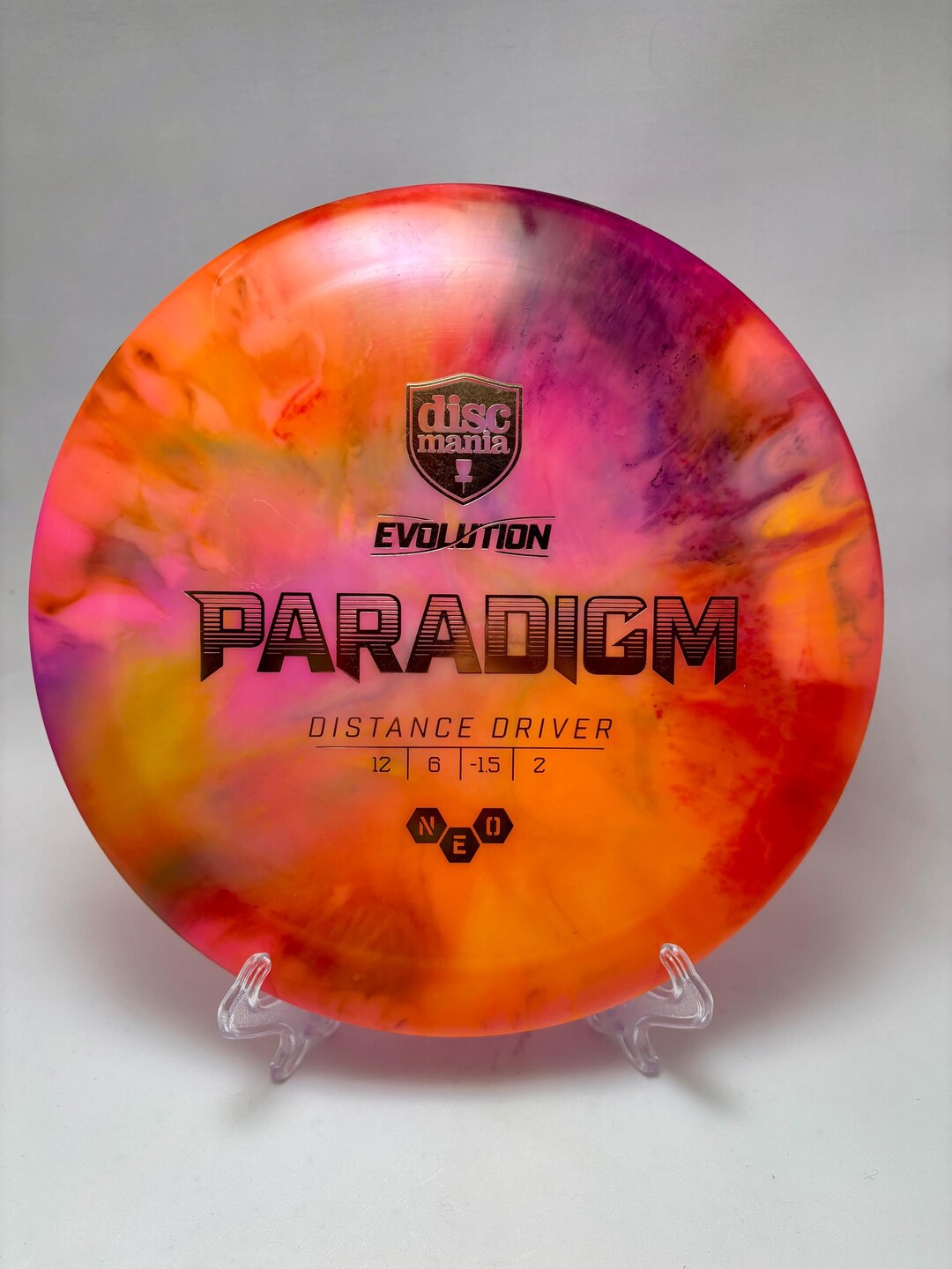Discmania Paradigm Neo Disc Golf Disc Distance Driver. 12 6 -1.5 2 ...