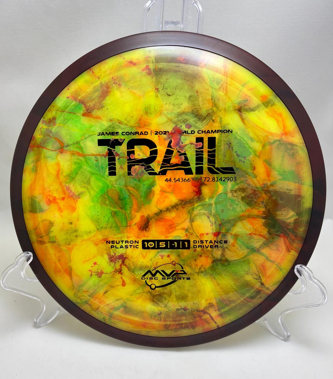 MVP Trail, Dyed Disc Golf Disc, Neutron Plastic, New Condition, 168 ...