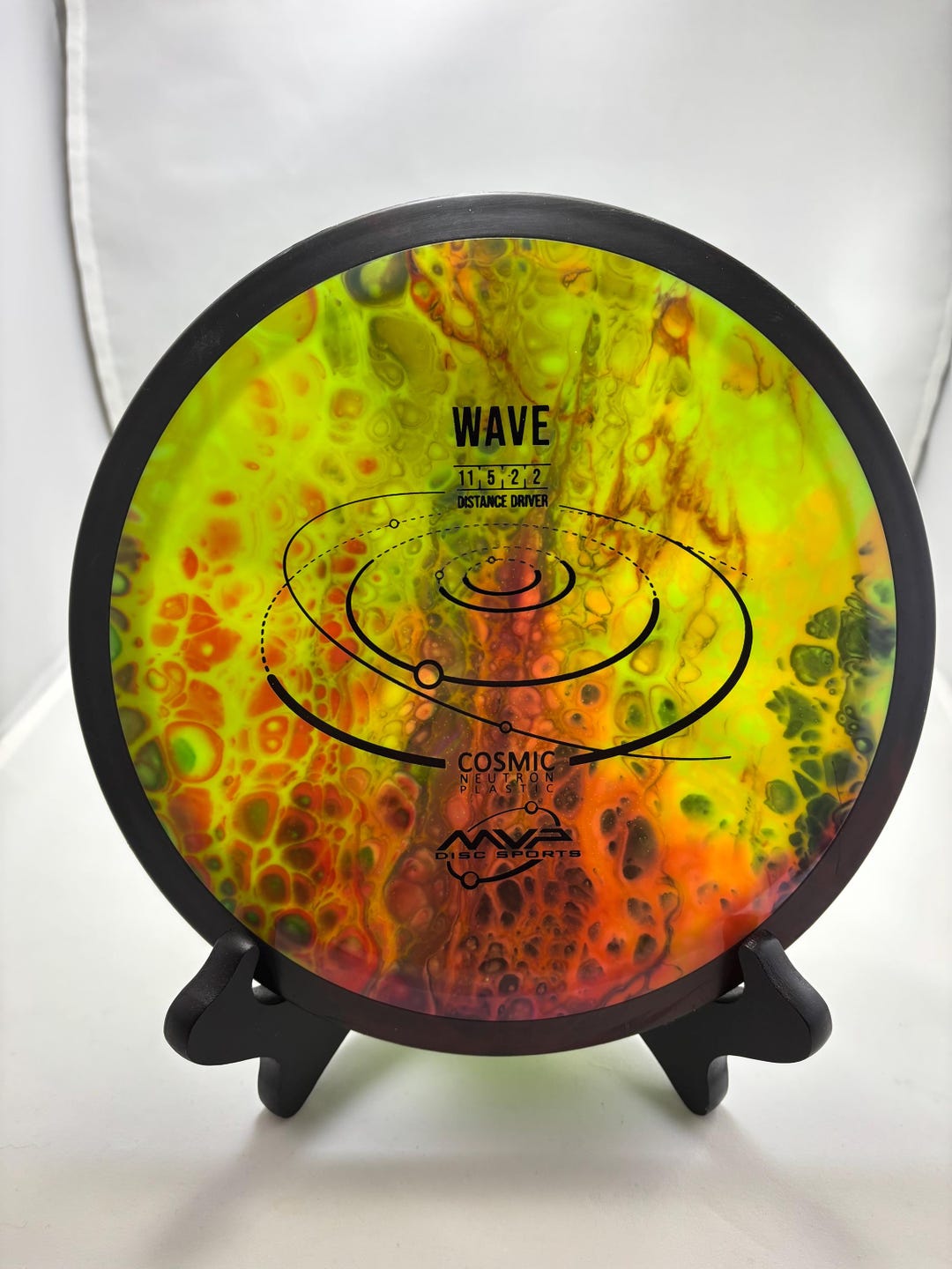 Dyed Disc Golf Disc MVP Wave Distance Driver in Cosmic Neutron Plastic, 168 Grams. 11 5 2 2. in ...