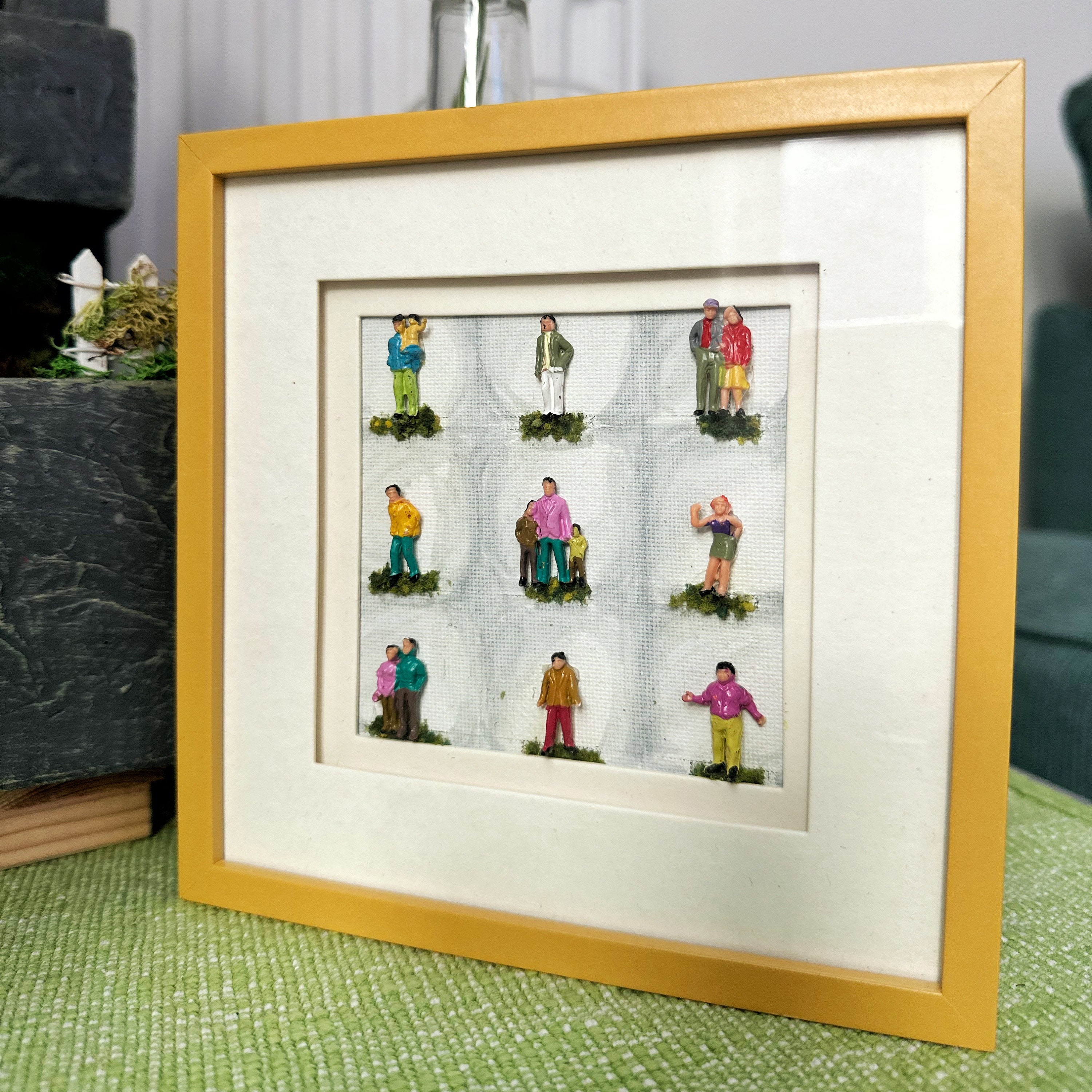Miniature People Art - Vibrant 3D Wall Decor. - Etsy