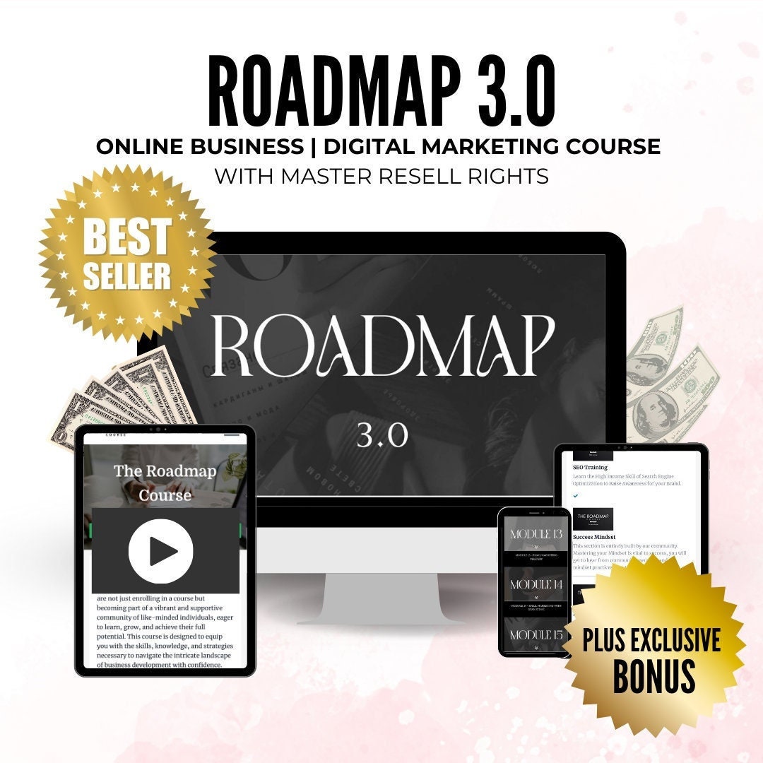 ROADMAP 3.0 Digital Marketing Course With Master Resell Rights- - Etsy